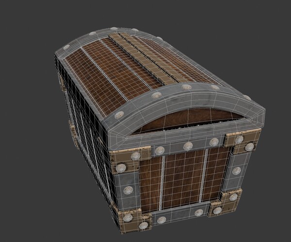 ArtStation - Treasure Chest with lock | Resources