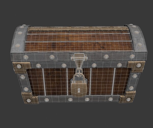 ArtStation - Treasure Chest with lock | Resources