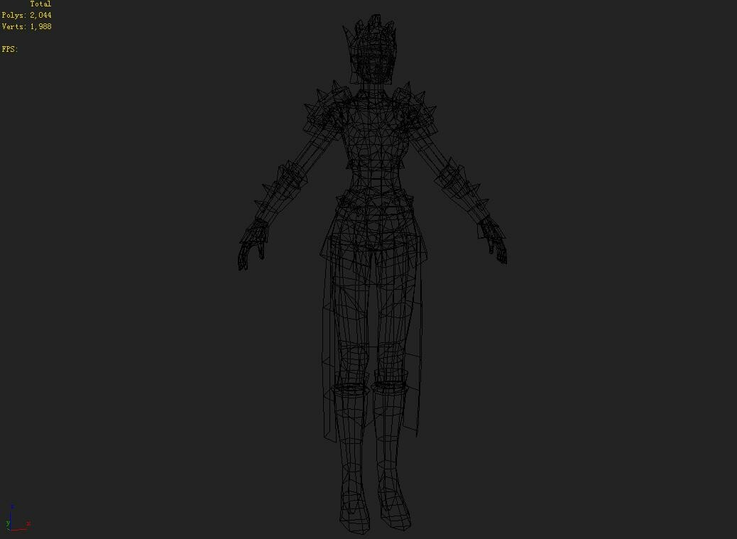 ArtStation - Light Armor Set - Female 14 | Game Assets