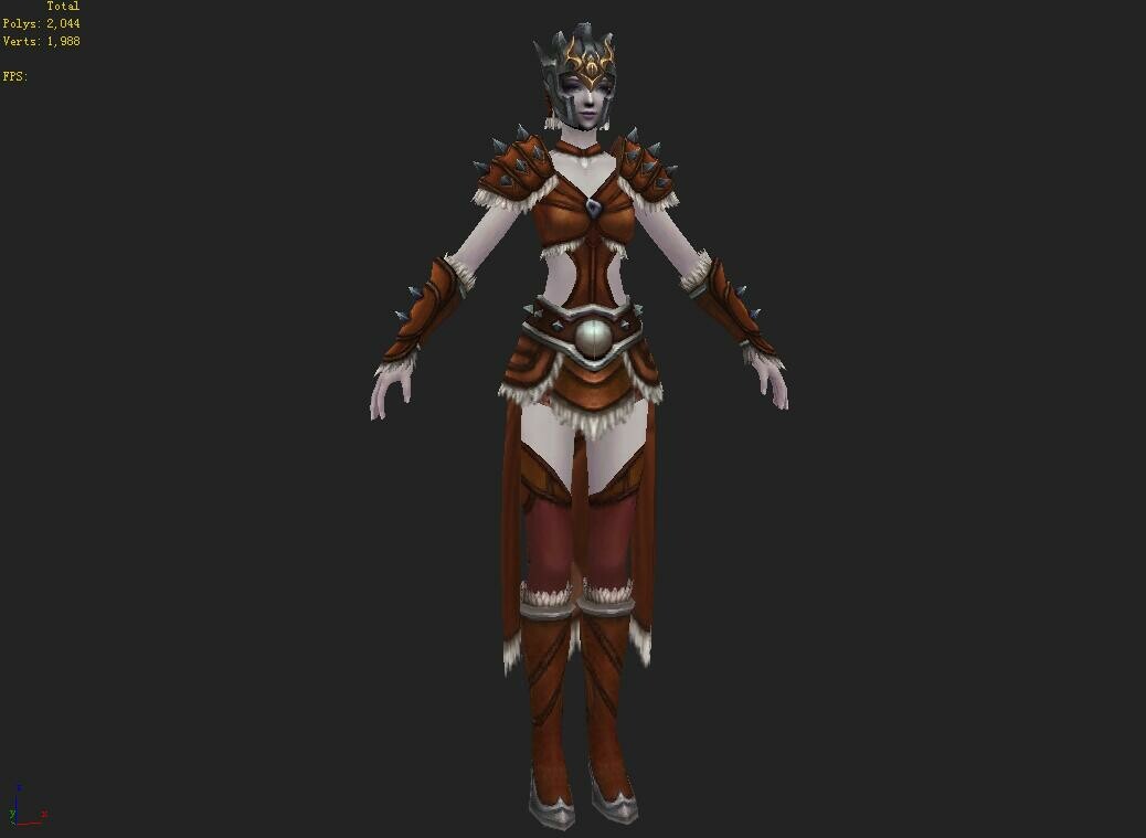 ArtStation - Light Armor Set - Female 14 | Game Assets