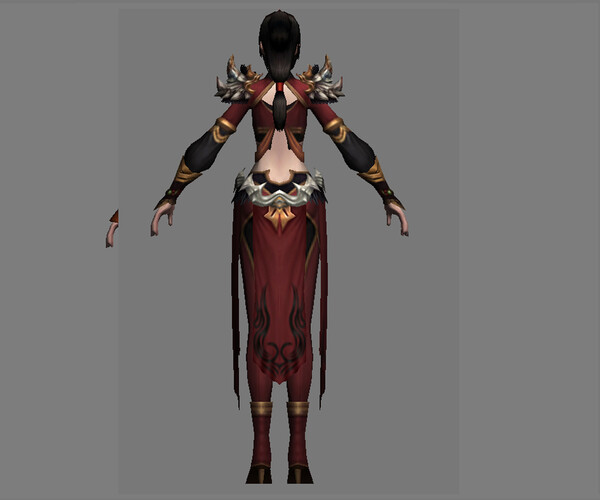 ArtStation - Light Armor Set - Female 16 | Game Assets