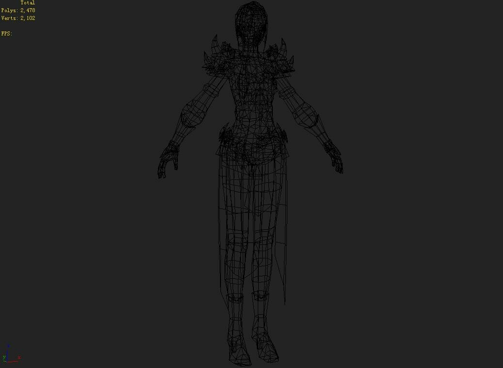 ArtStation - Light Armor Set - Female 16 | Game Assets