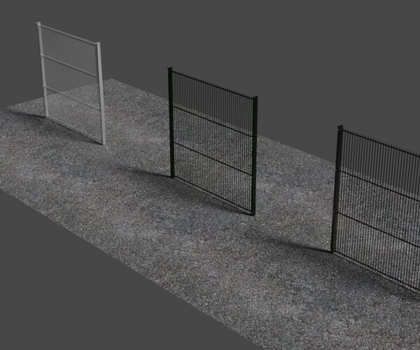 ArtStation - Fence 4 - 3D-Model | Game Assets