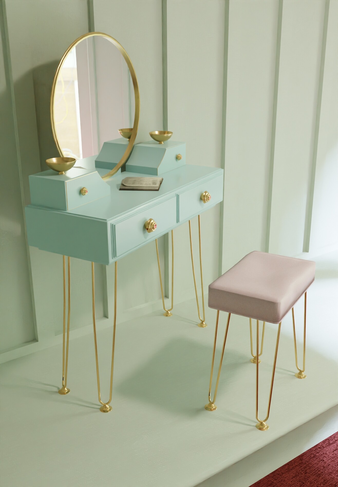 ArtStation - Dresing table with seat | Game Assets