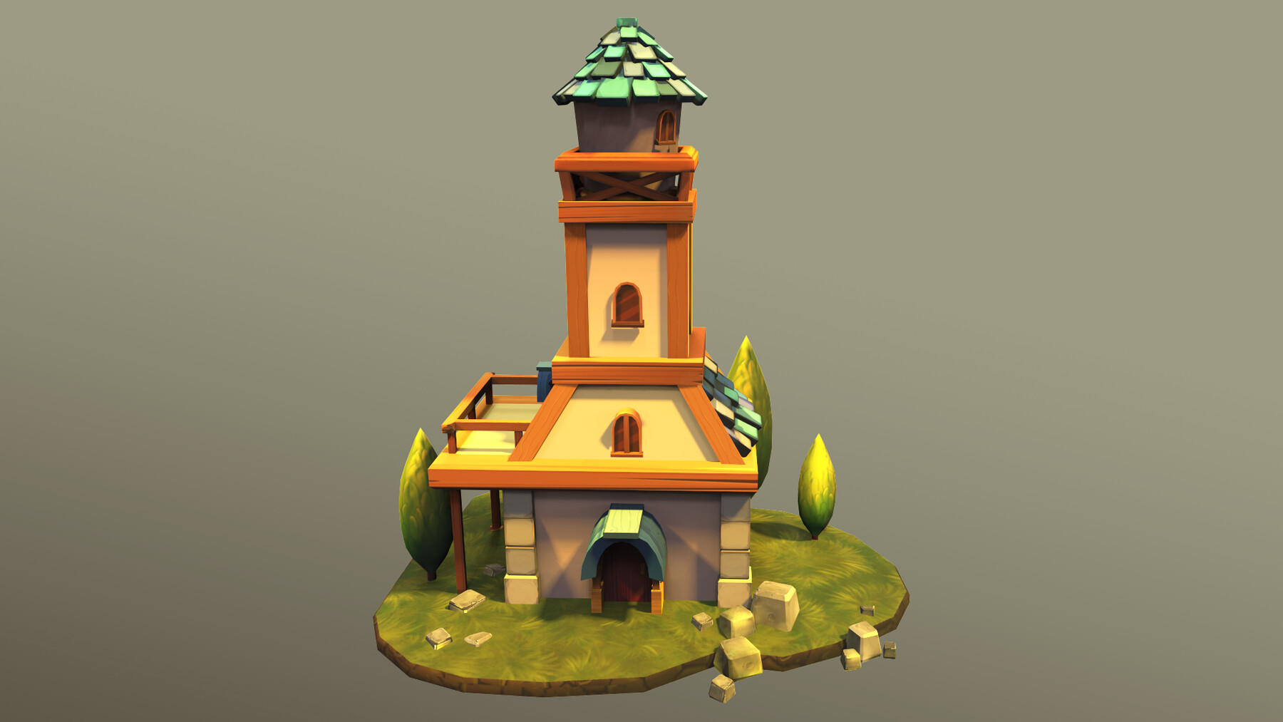 ArtStation - Town Hall | Game Assets