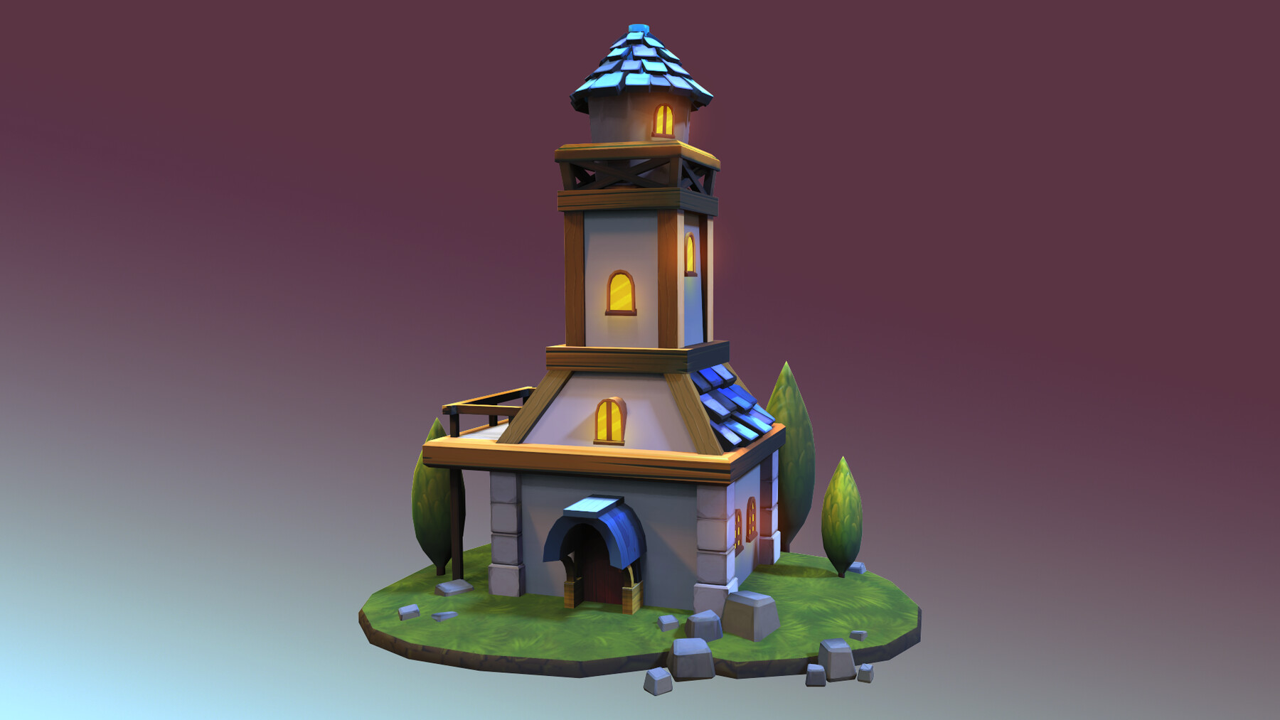 ArtStation - Town Hall | Game Assets
