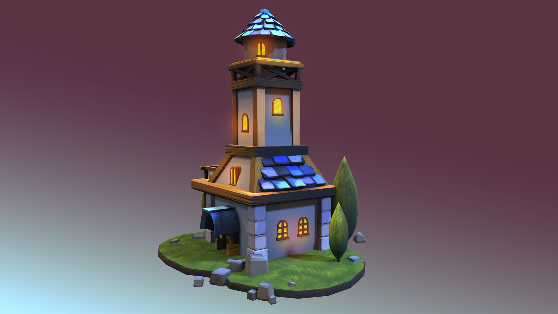 ArtStation - Town Hall | Game Assets