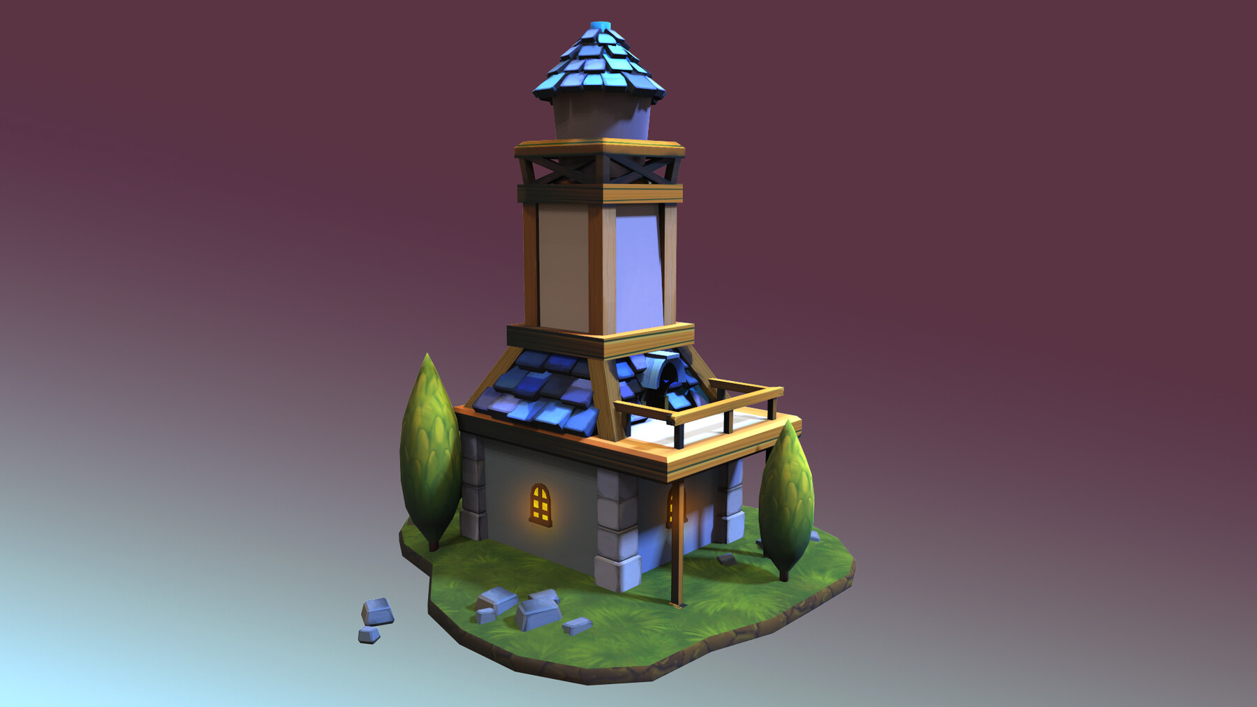 ArtStation - Town Hall | Game Assets