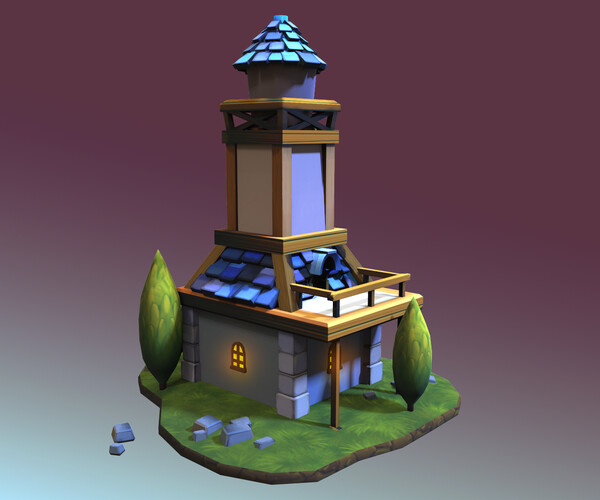 ArtStation - Town Hall | Game Assets