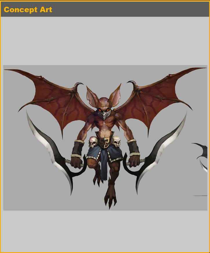 ArtStation - Low poly 3D Monster - Batman | Game Assets