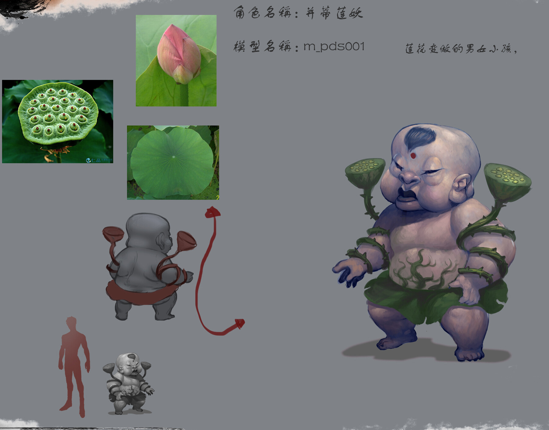 ArtStation - Low poly 3D Monster - Twin Lotus Monster | Game Assets