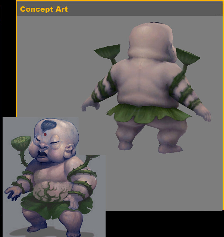 ArtStation - Low poly 3D Monster - Twin Lotus Monster | Game Assets