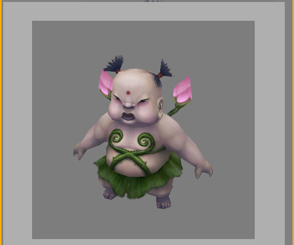 ArtStation - Low poly 3D Monster - The Twin Lotus Monster 02 | Game Assets