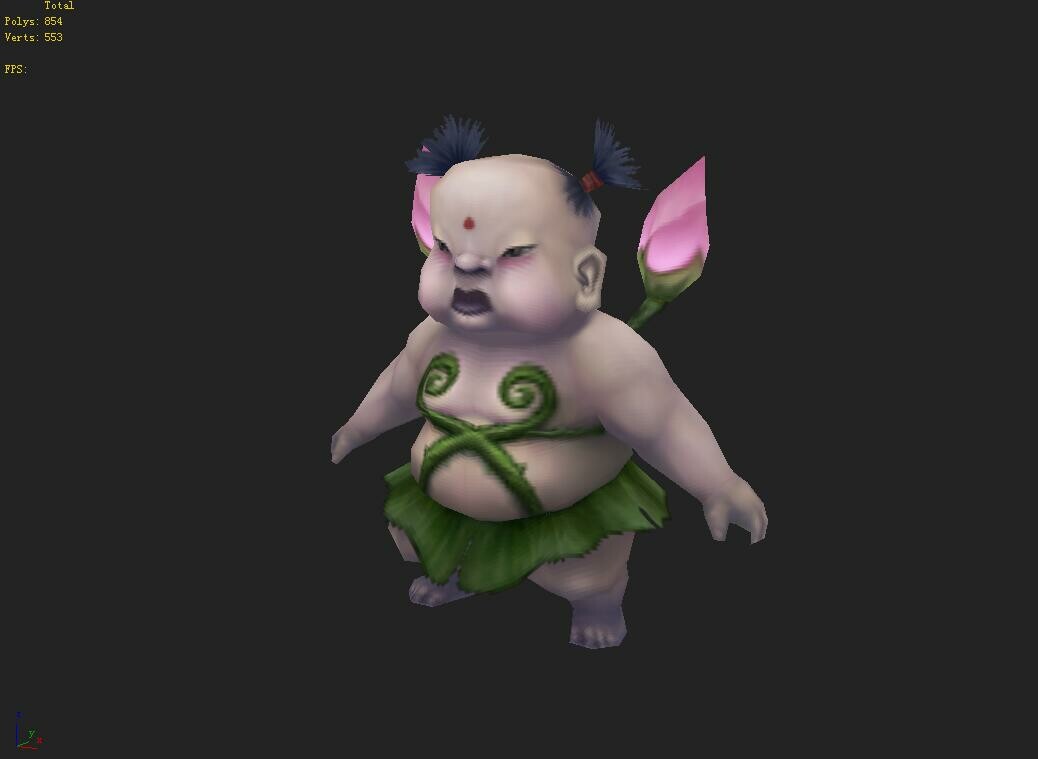 ArtStation - Low poly 3D Monster - The Twin Lotus Monster 02 | Game Assets