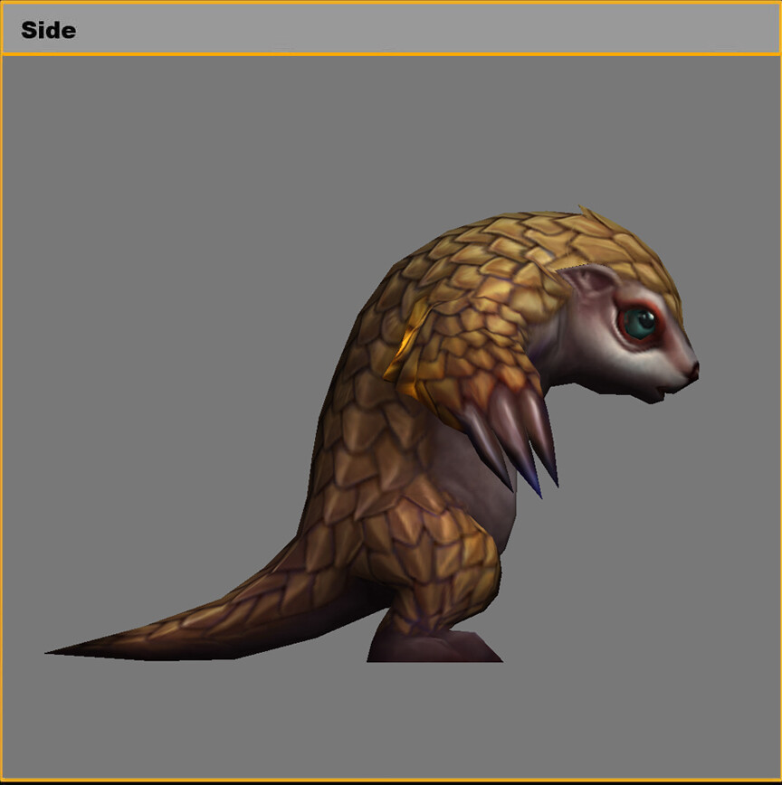 ArtStation - Low poly 3D Monster - Pangolin 01 | Game Assets