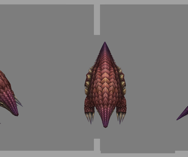ArtStation - Low poly 3D Monster - Pangolin 03 | Game Assets