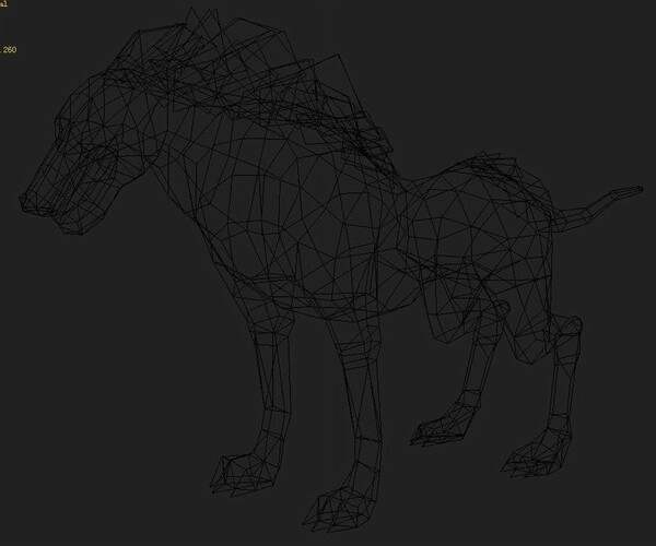 ArtStation - Low poly 3D Monster - Hellhound | Game Assets