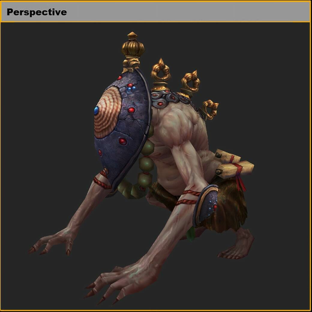 ArtStation - Low poly 3D Monster - The Walker | Game Assets