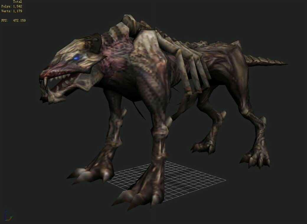 ArtStation - Low poly 3D Monster - Bones | Game Assets