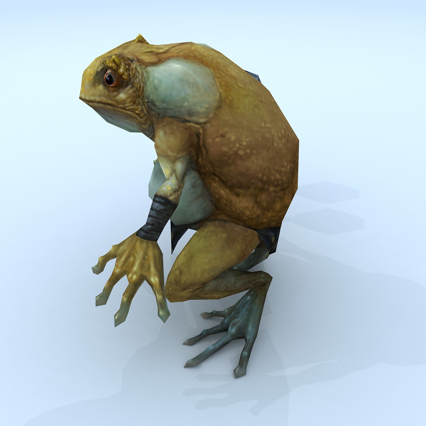 ArtStation - Low poly 3D Monster - Toad jing | Game Assets