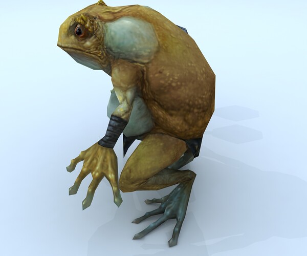 ArtStation - Low poly 3D Monster - Toad jing | Game Assets