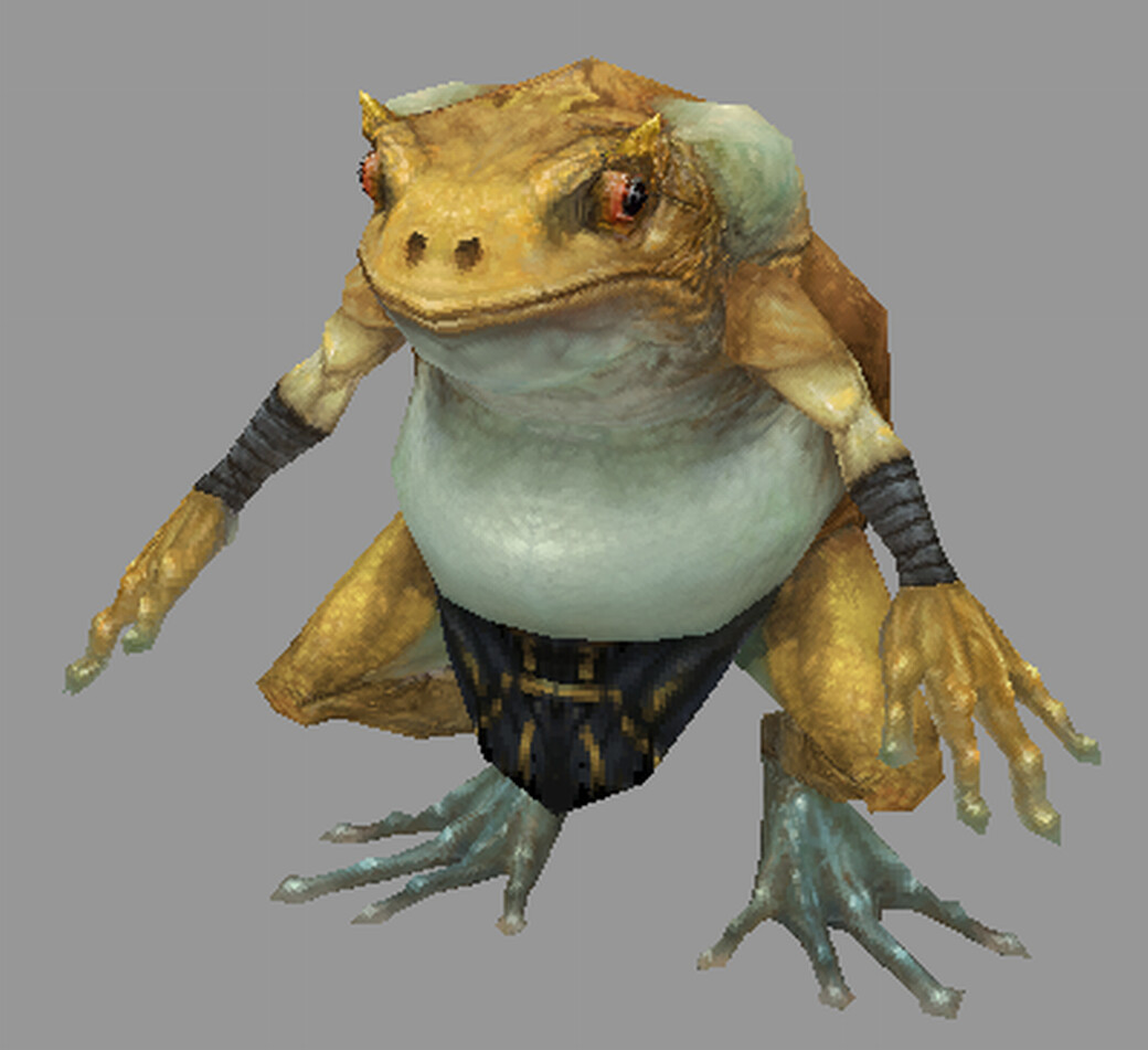 ArtStation - Low poly 3D Monster - Toad jing | Game Assets