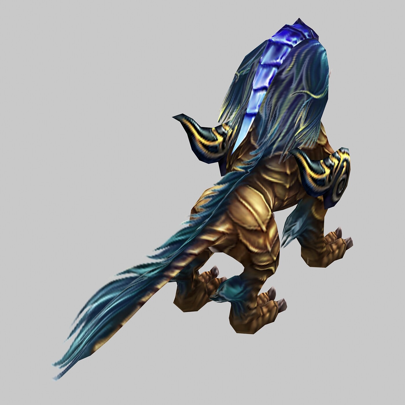 ArtStation - 3D Monster - Yellow The mythical wild animal | Game Assets