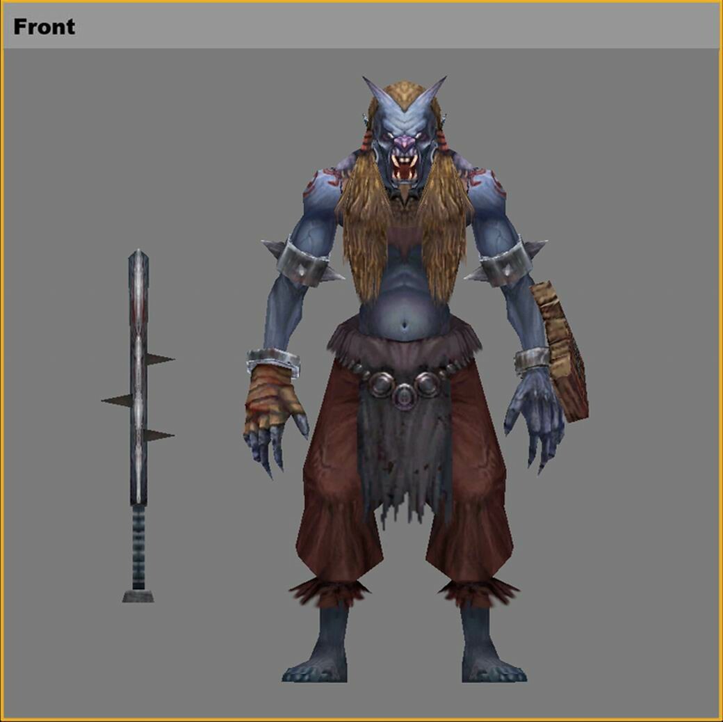 ArtStation - Low poly 3D Monster - Mortal Combat | Game Assets