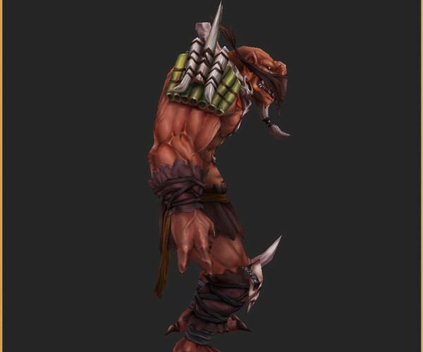 ArtStation - Low poly 3D Monster - Cutout Robber | Game Assets
