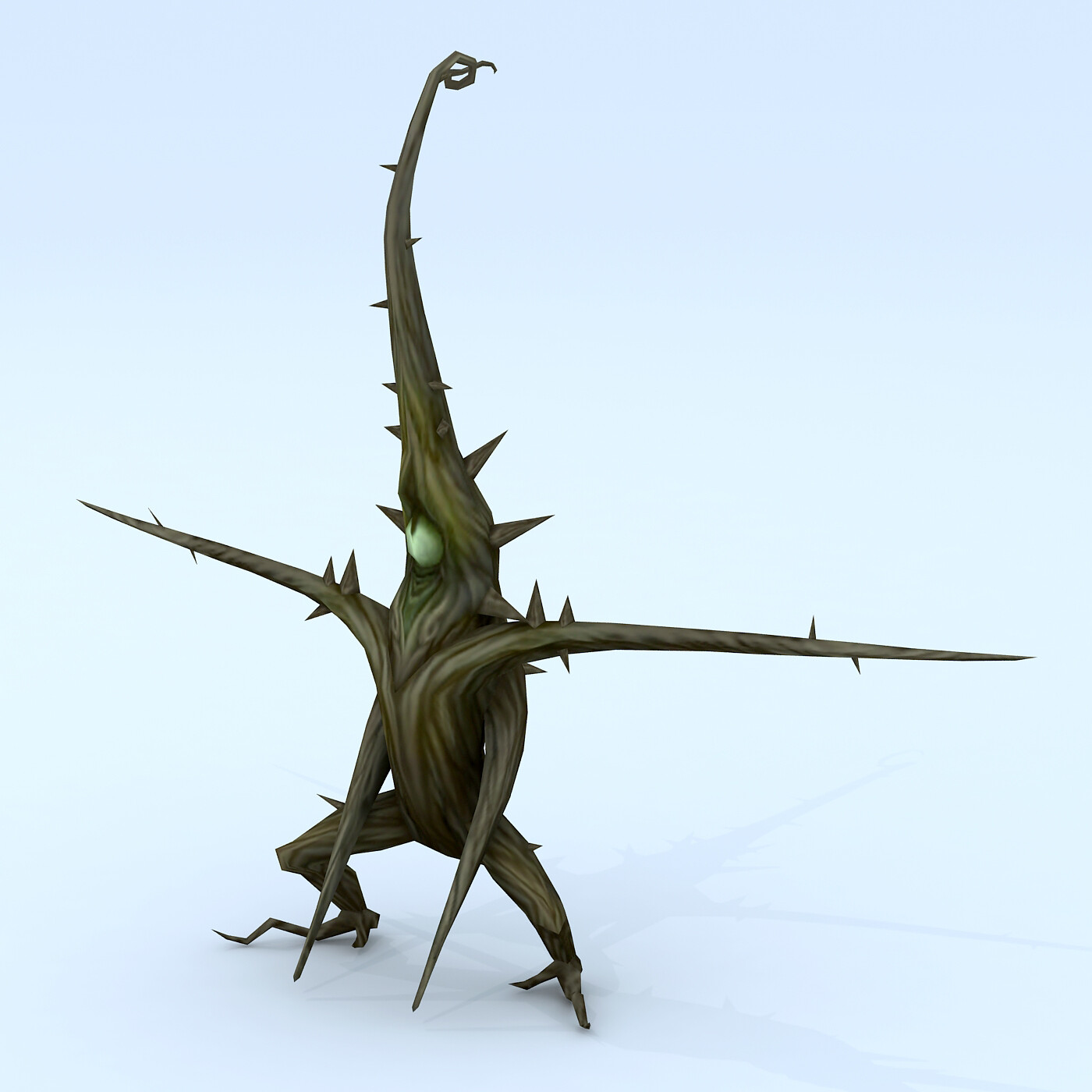 ArtStation - Low poly 3D Monster - Thorns Goblin | Game Assets