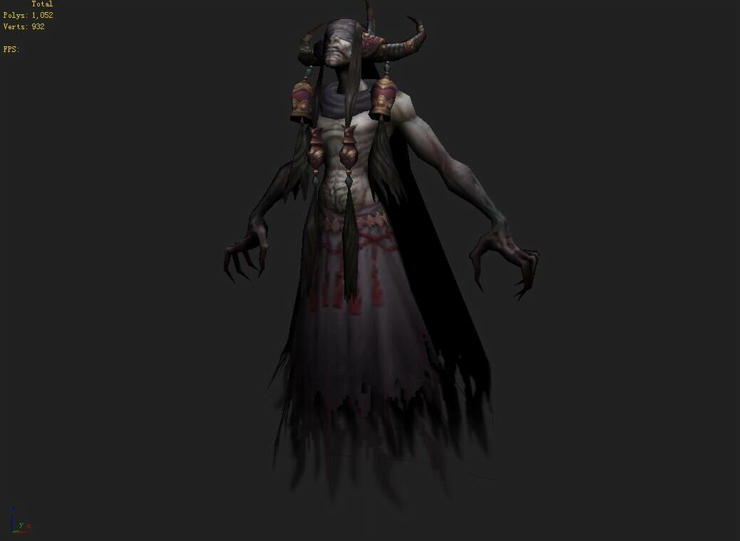 ArtStation - Low poly 3D Monster - Shadow Stone Shadow | Game Assets