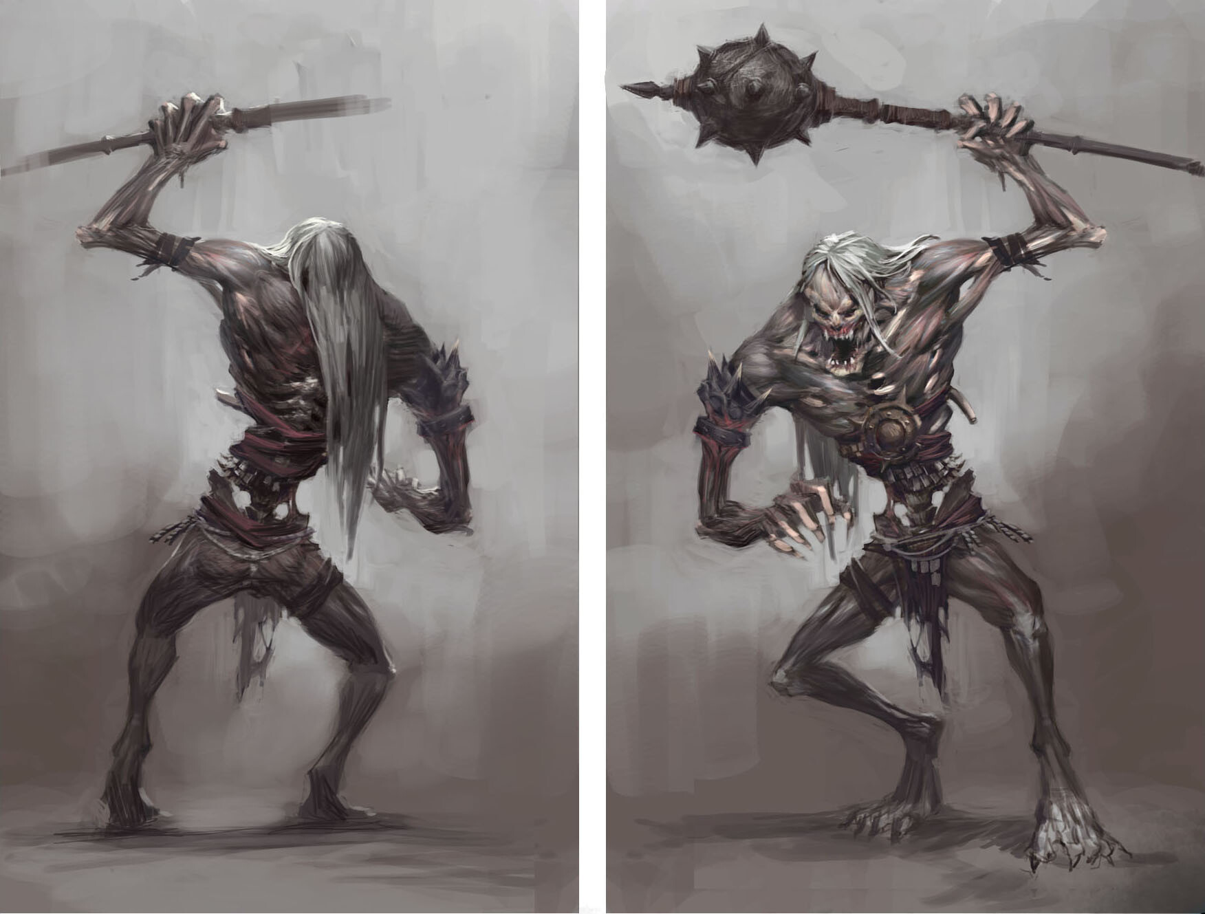 ArtStation - Low poly 3D Monster - Warriors | Game Assets