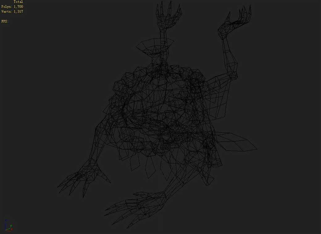 ArtStation - Low poly 3D Monster - Ascetic | Game Assets