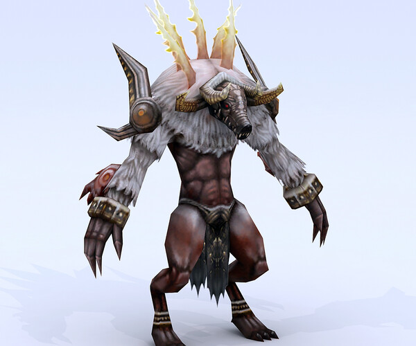 ArtStation - Low poly 3D Monster - Lord of the Conqueror | Game Assets