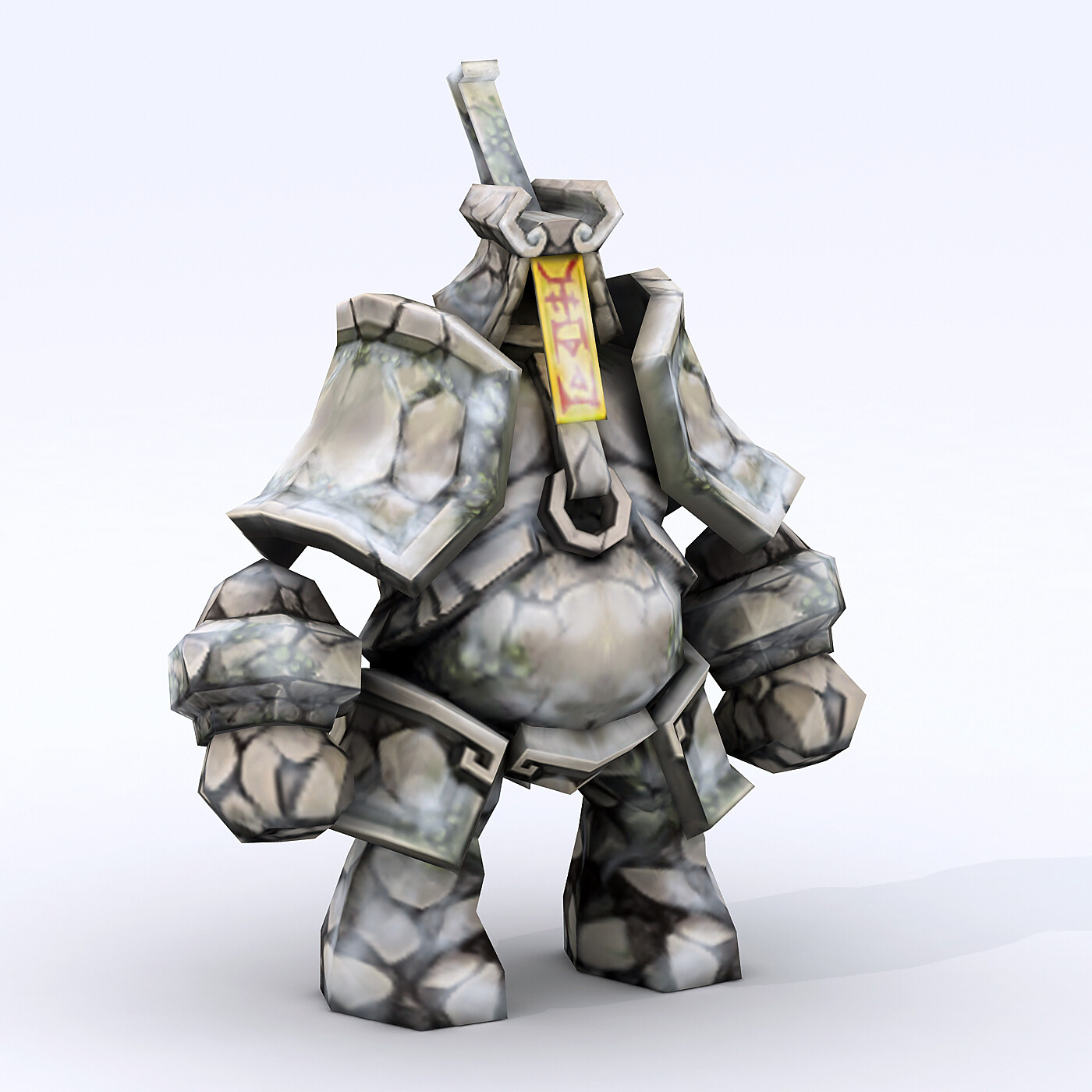 ArtStation - Low poly 3D Monster - Kunlun Shrine | Game Assets