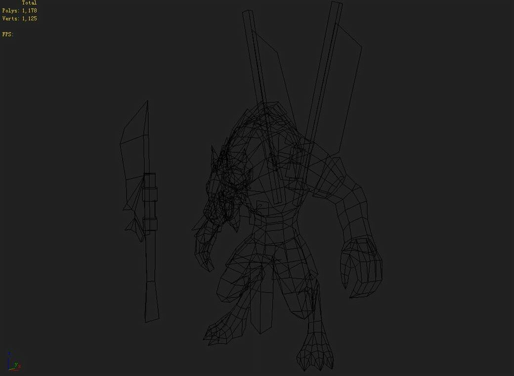 ArtStation - Low poly 3D Monster - Wolf Fine Flagman | Game Assets