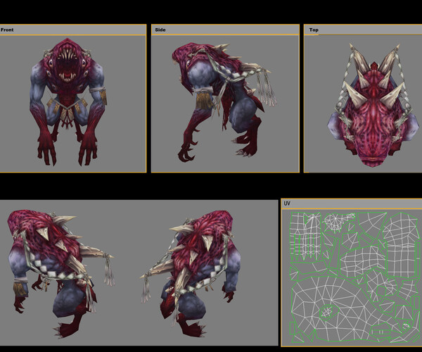 ArtStation - Low poly 3D Monster - Spooky Ghost | Game Assets