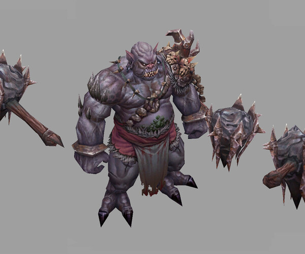 ArtStation - Low poly 3D Monster - Splitter | Game Assets