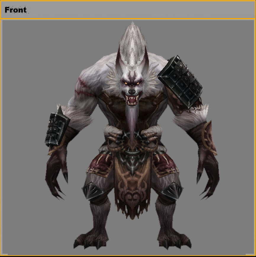 ArtStation - Low poly 3D Monster - Ling Xuanzi | Game Assets