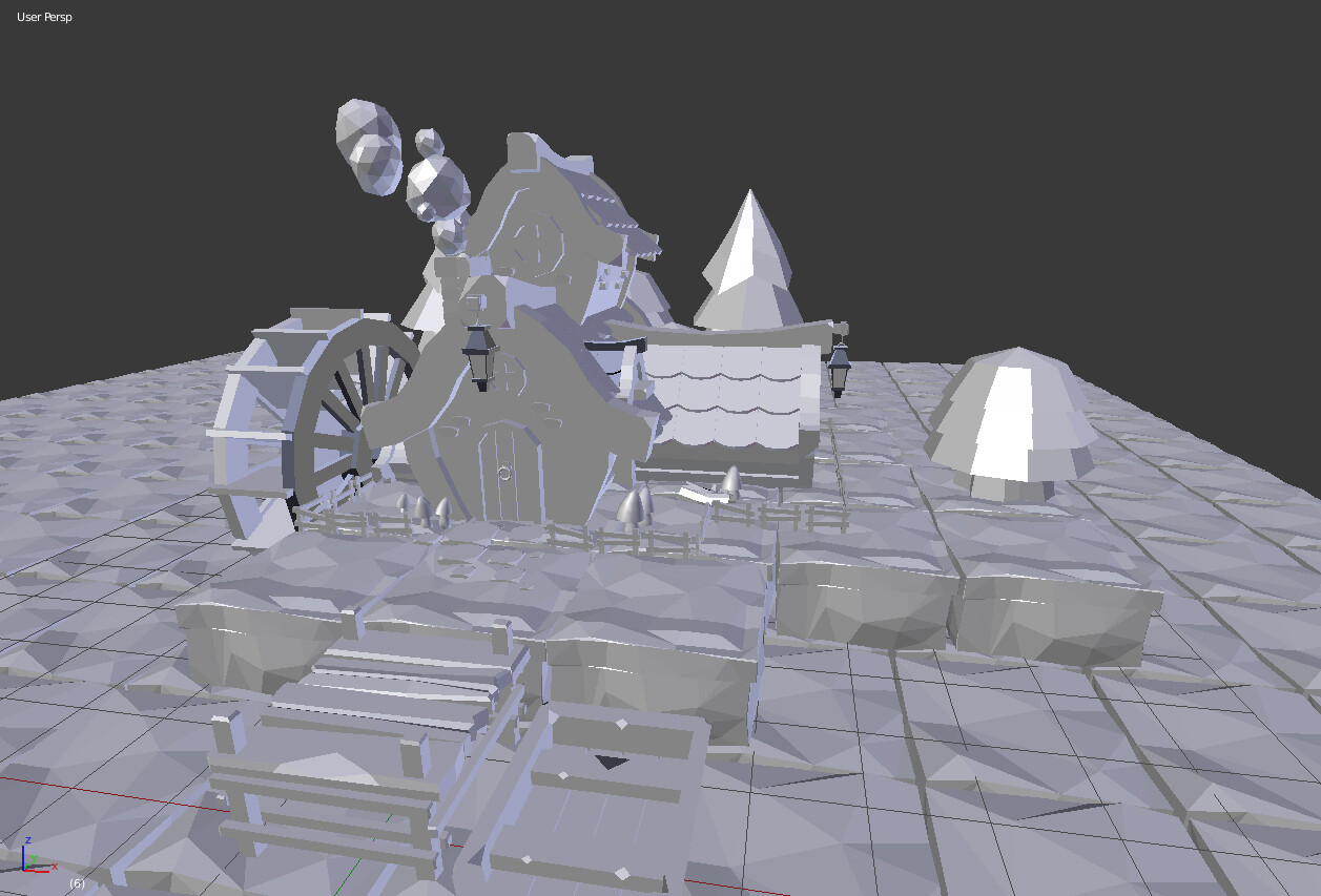 ArtStation - Low poly 3d House | Game Assets