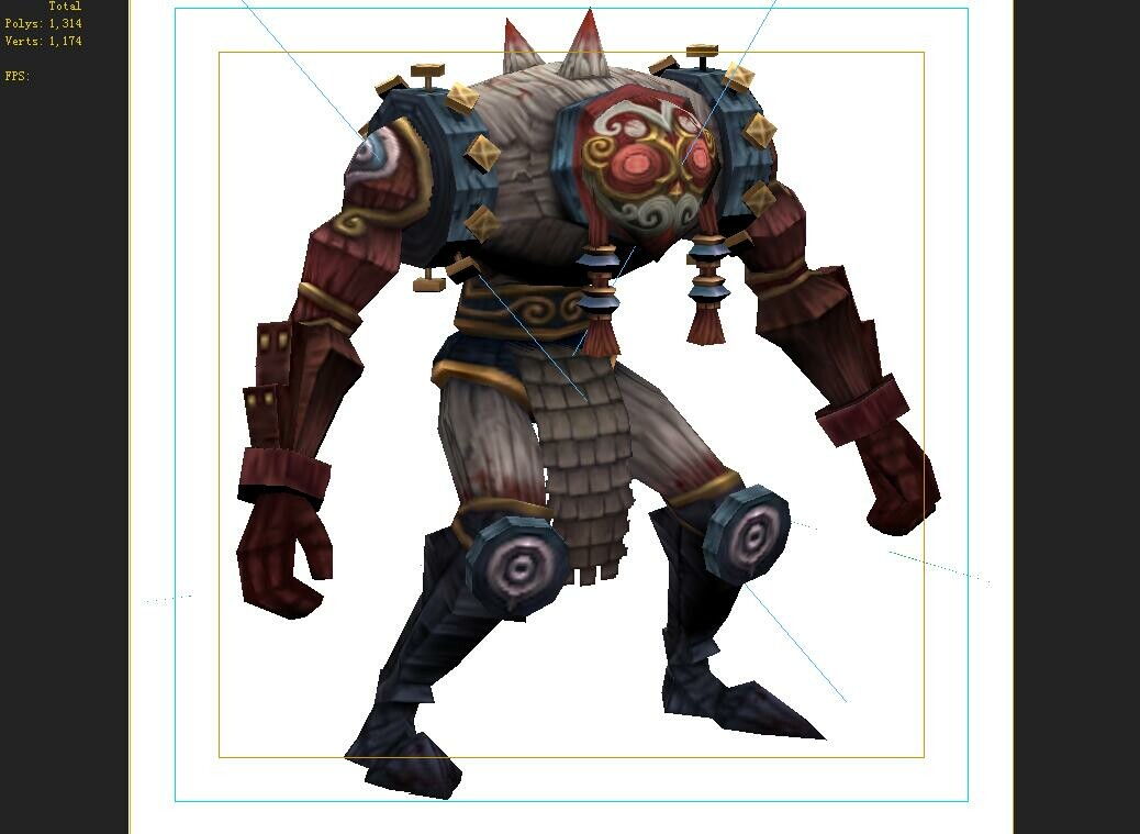 ArtStation - Low poly 3D Monster - Wooden puppet 12 | Game Assets