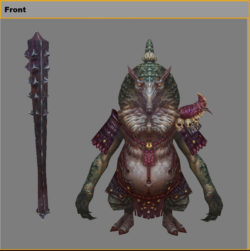 ArtStation - Low poly 3D Monster - Armadillo fine | Game Assets