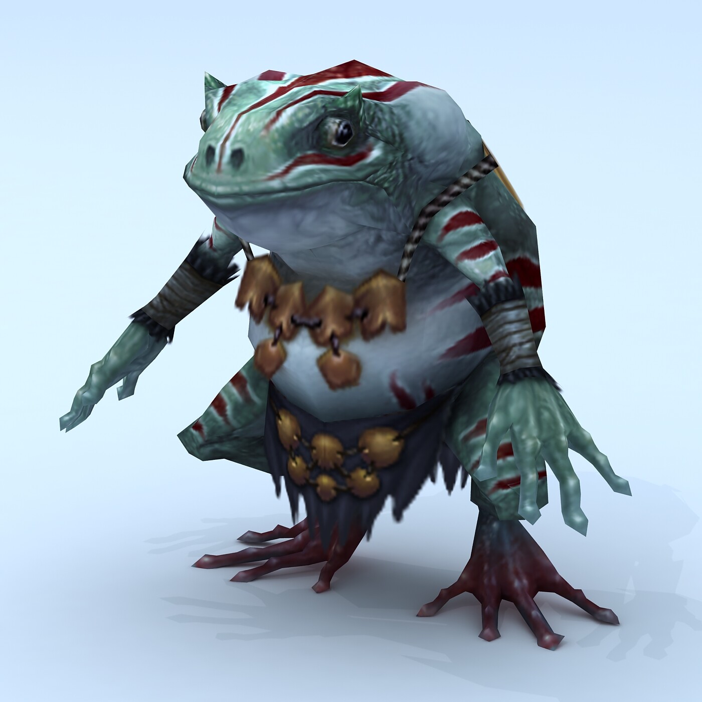 ArtStation - Low poly 3D Monster - Scattered Frog | Game Assets