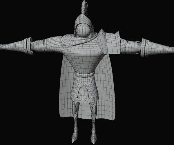 ArtStation - Rigged Fantasy Knight Character Model | Game Assets
