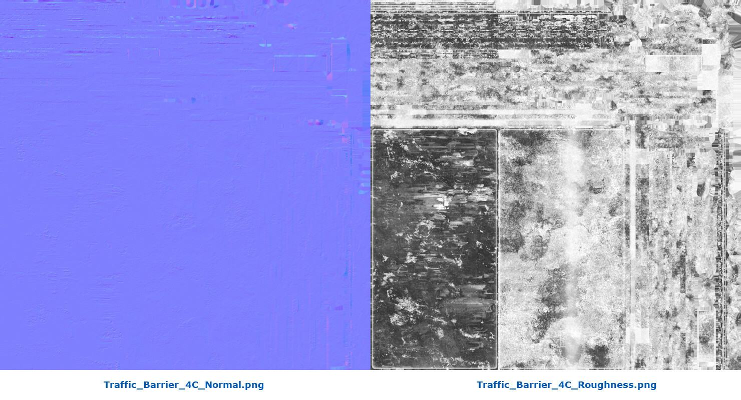 ArtStation - Traffic Barrier 4C | Game Assets