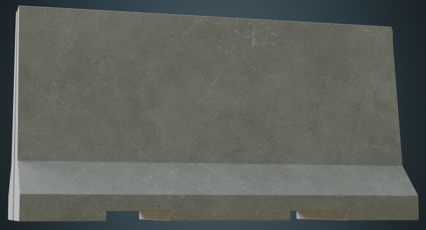 ArtStation - Concrete Barrier 3A | Game Assets