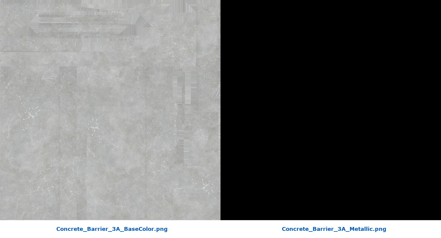 ArtStation - Concrete Barrier 3A | Game Assets