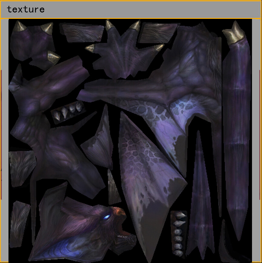 ArtStation - Low poly 3D Monster - Four-winged bat | Game Assets