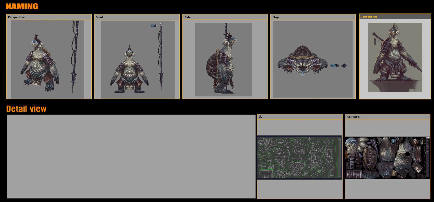 ArtStation - Low poly 3D Monster - Tortoise Overseer 02 | Game Assets