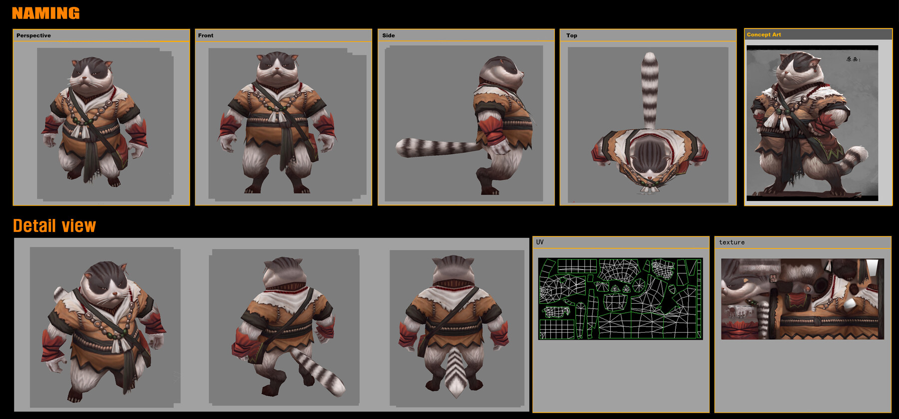 ArtStation - Low poly 3D Monster - meow | Game Assets